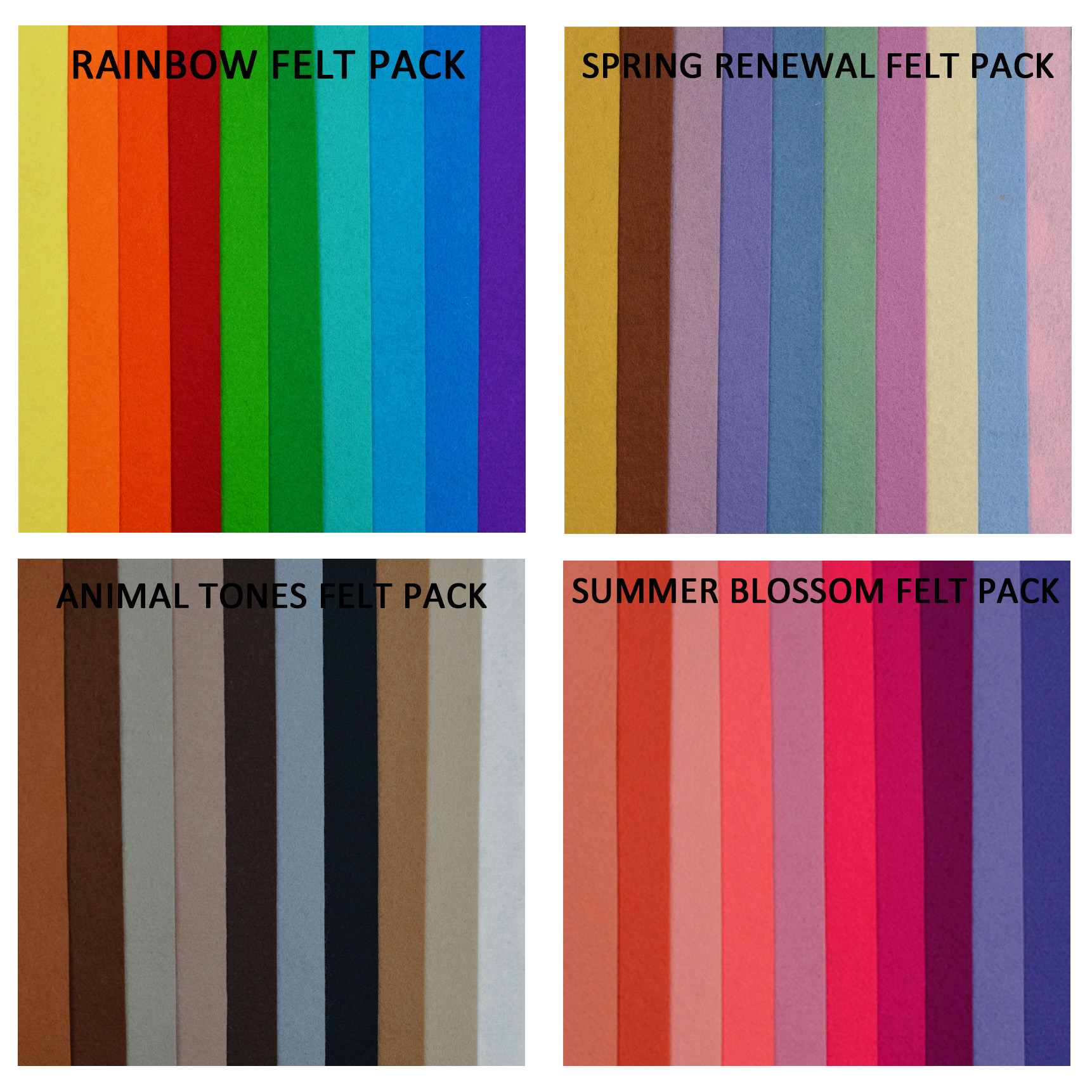 Wool Felt Packs - Bear Dance Crafts