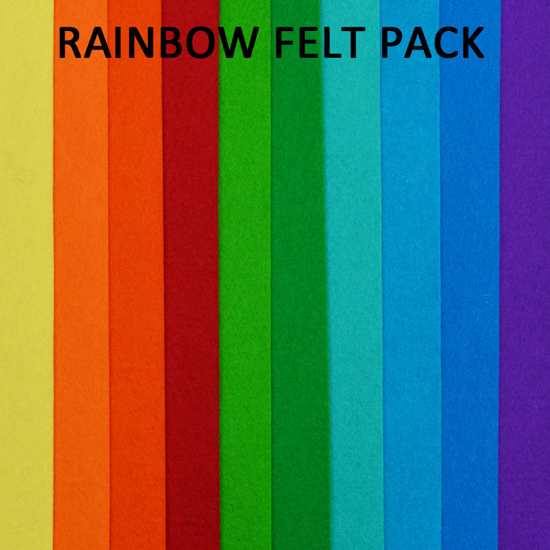 Rainbow Tones Felt Pack - Bear Dance Crafts
