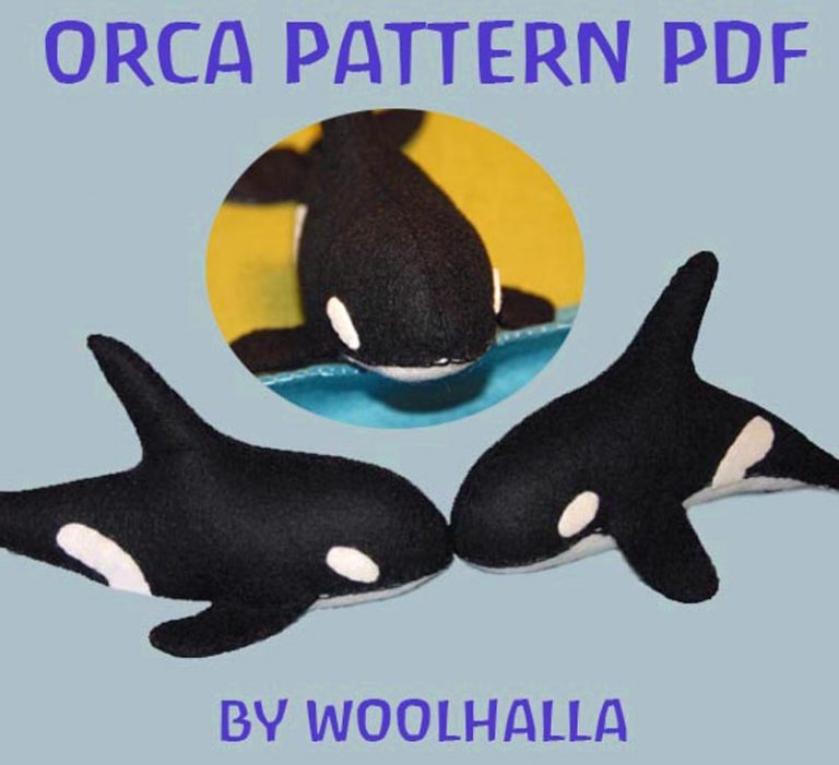 Orca Pattern PDF WHP203 - Bear Dance Crafts