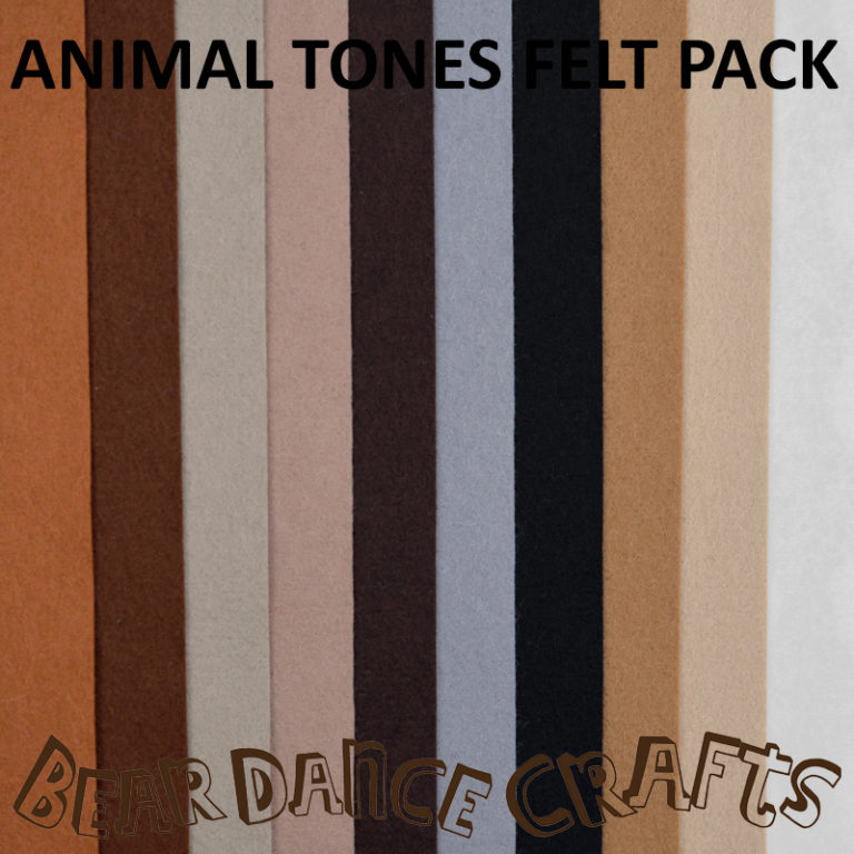 Earthy 70's Tones Felt Pack - Bear Dance Crafts